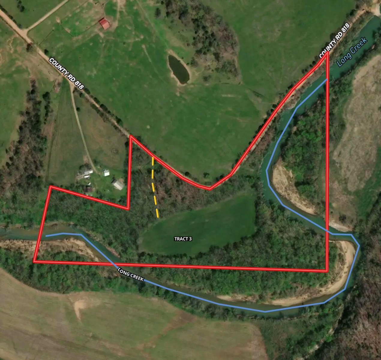 Carroll County Land on Long Creek For Sale Hunting & Fishing