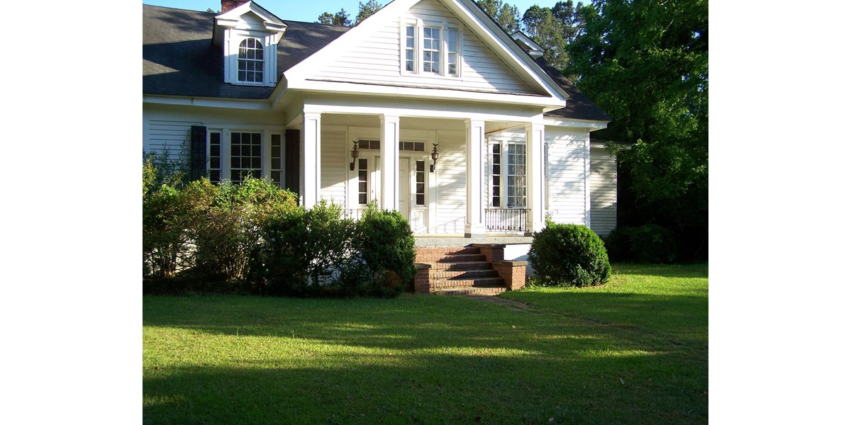 "Cedar Tree Plantation" Antebellum Center Entrance Colonial
